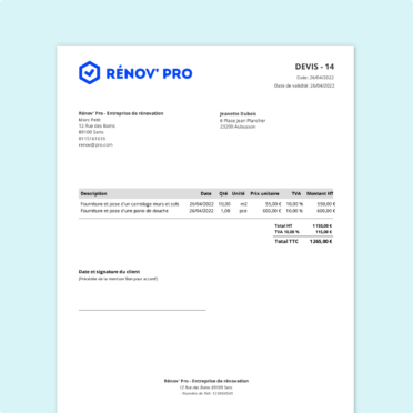 Logiciel devis – Créez et envoyez des devis en ligne - Zervant