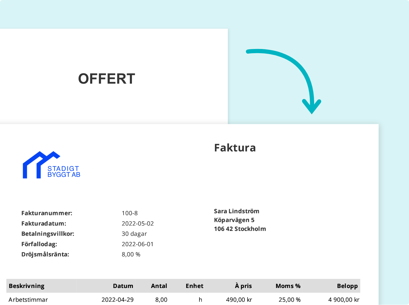 Skriv offert online - Enkelt offertprogram online | Zervant