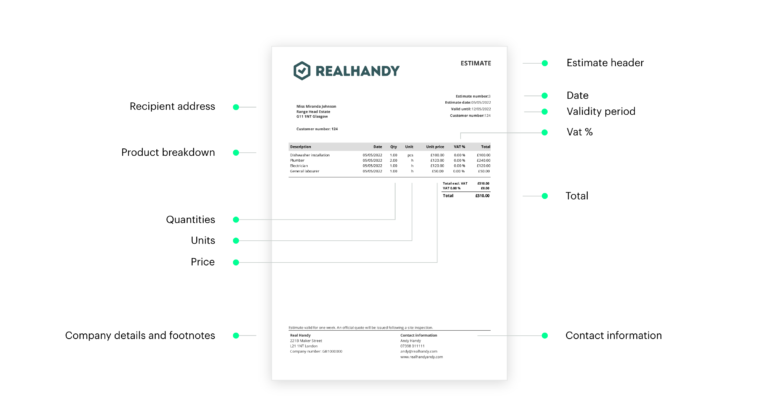 Send Quotes and Estimates for Free | Win more work - Zervant