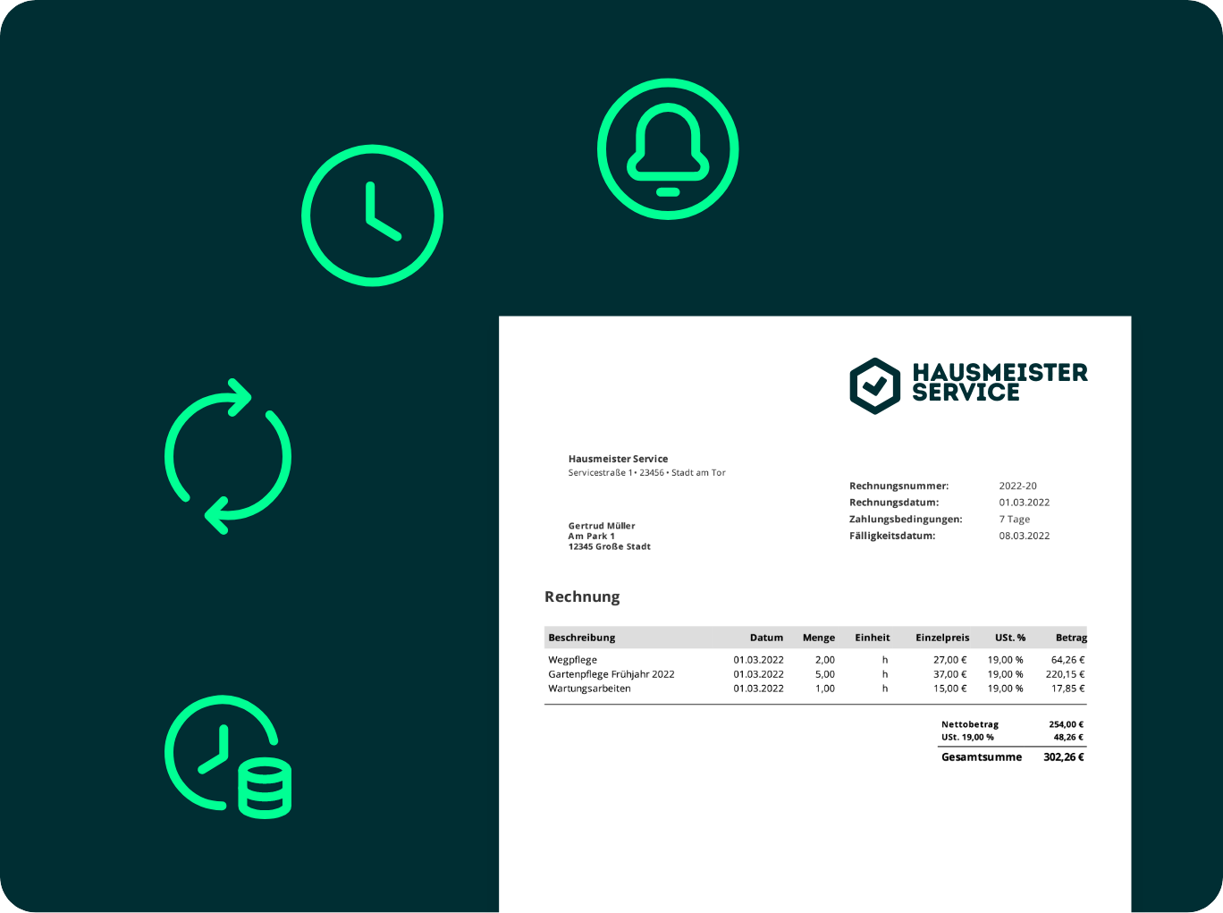 Zervant Rechnungssoftware zum Schreiben von Rechnungen